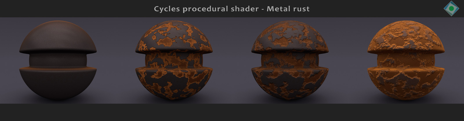 Creative Skipper - Metal rust - cycles procedural shader
