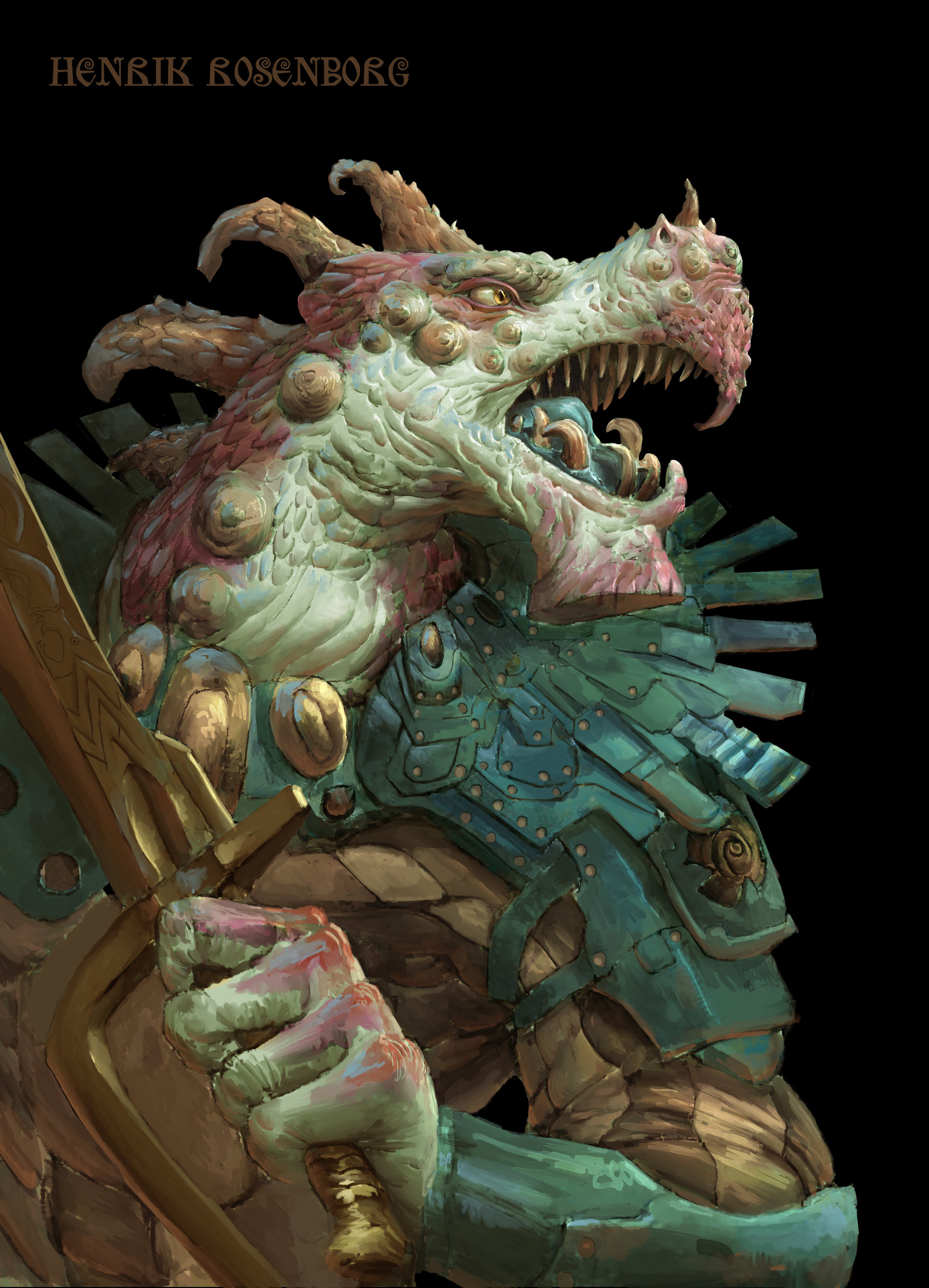 ArtStation - Draconic humanoid