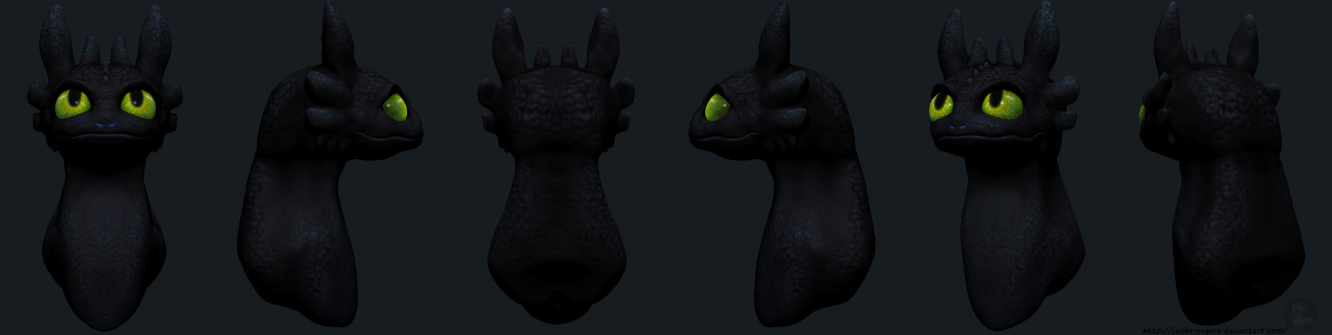 ArtStation - Toothless - Bust