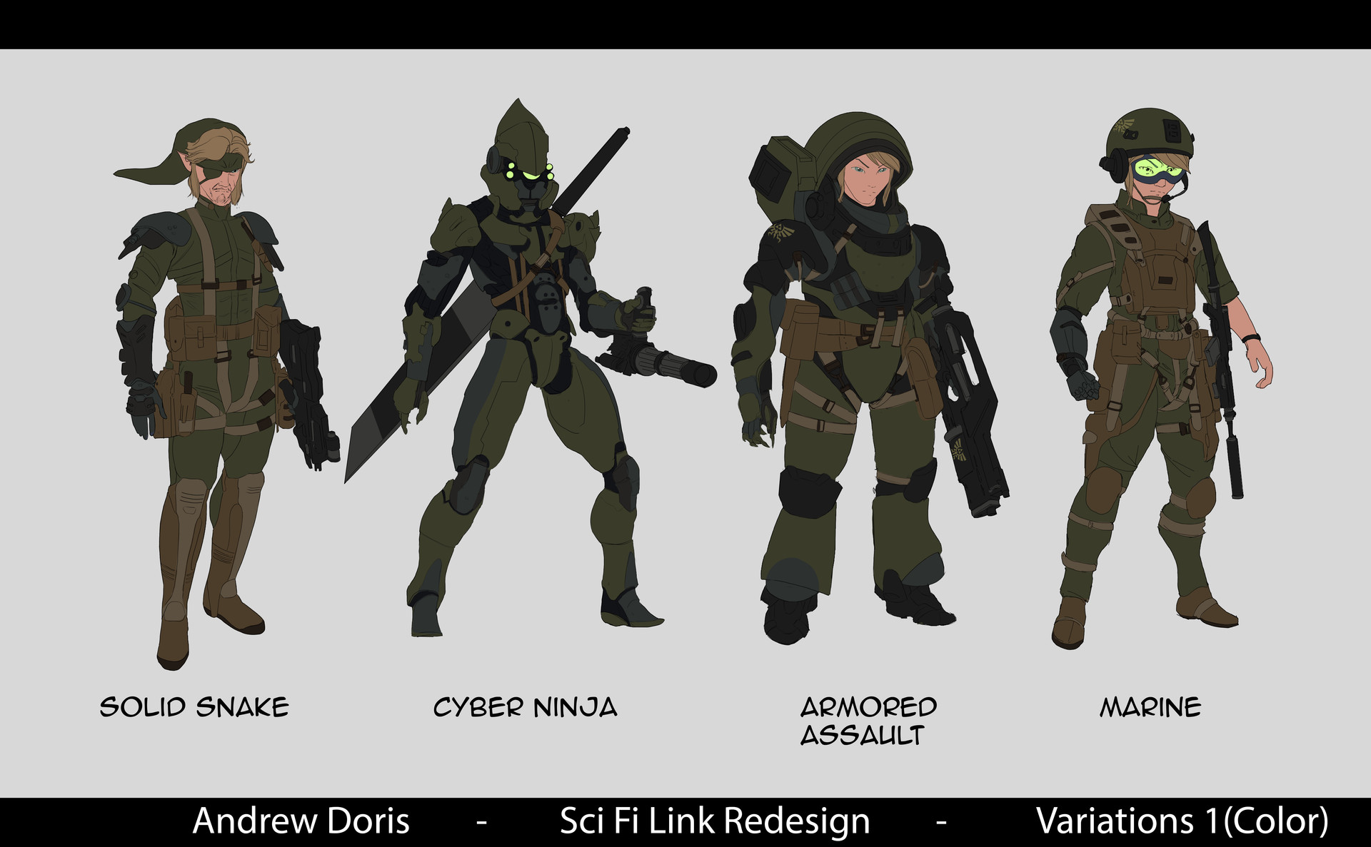 ArtStation - Metal Zelda_Armored Link