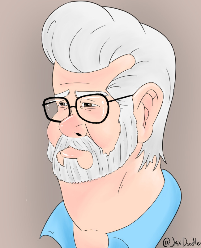 ArtStation - George Lucas caricature