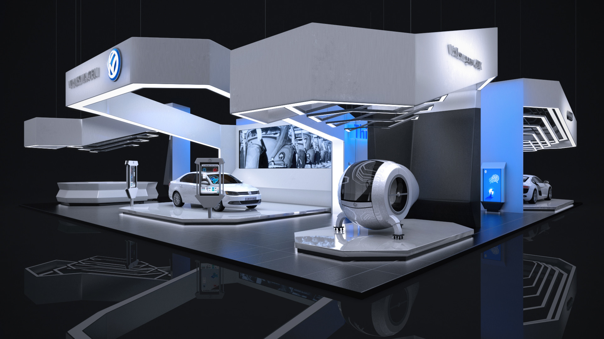 ArtStation - Volkswagen Stand Concept