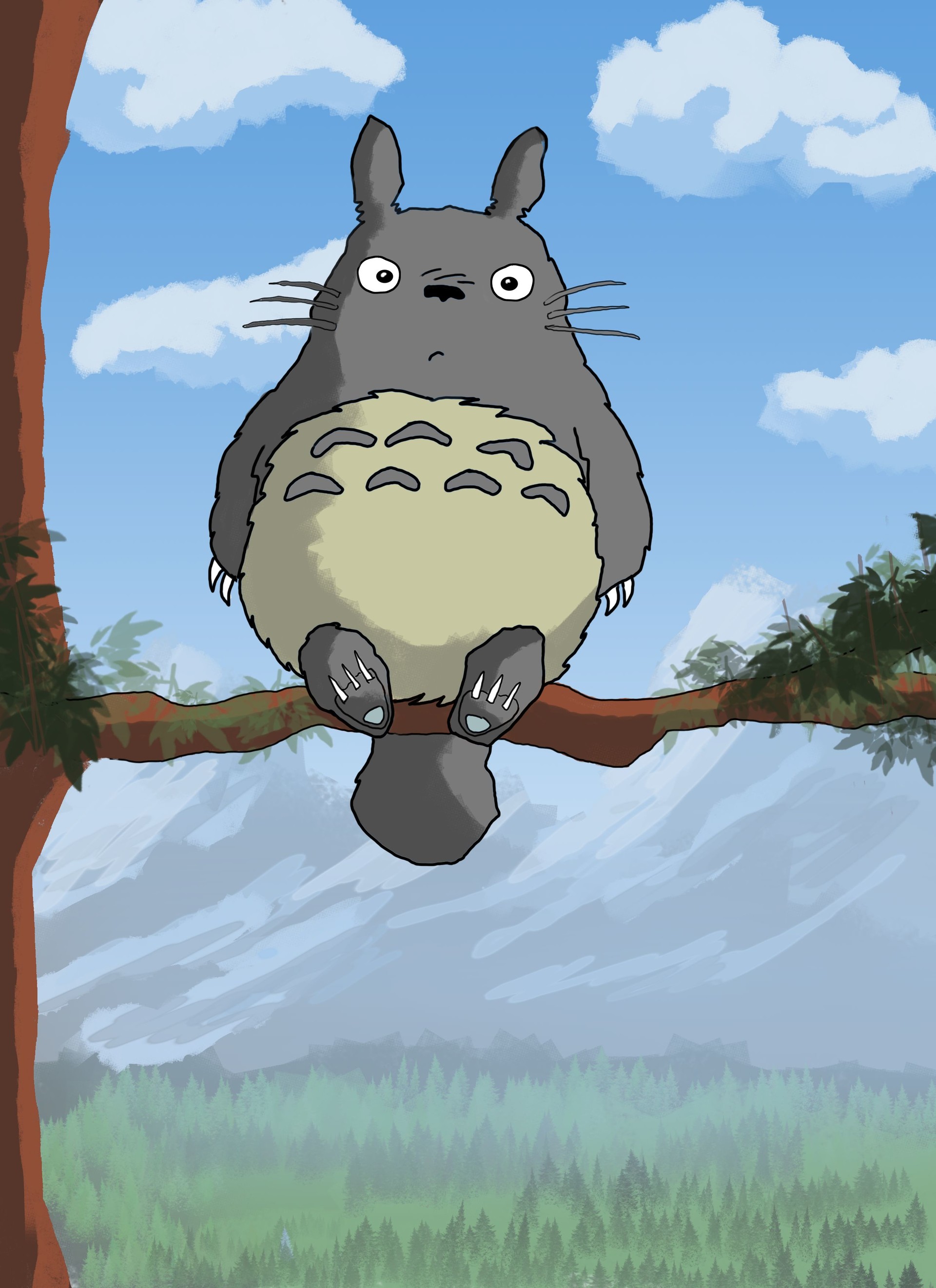 ArtStation - My neighbor Totoro fan art