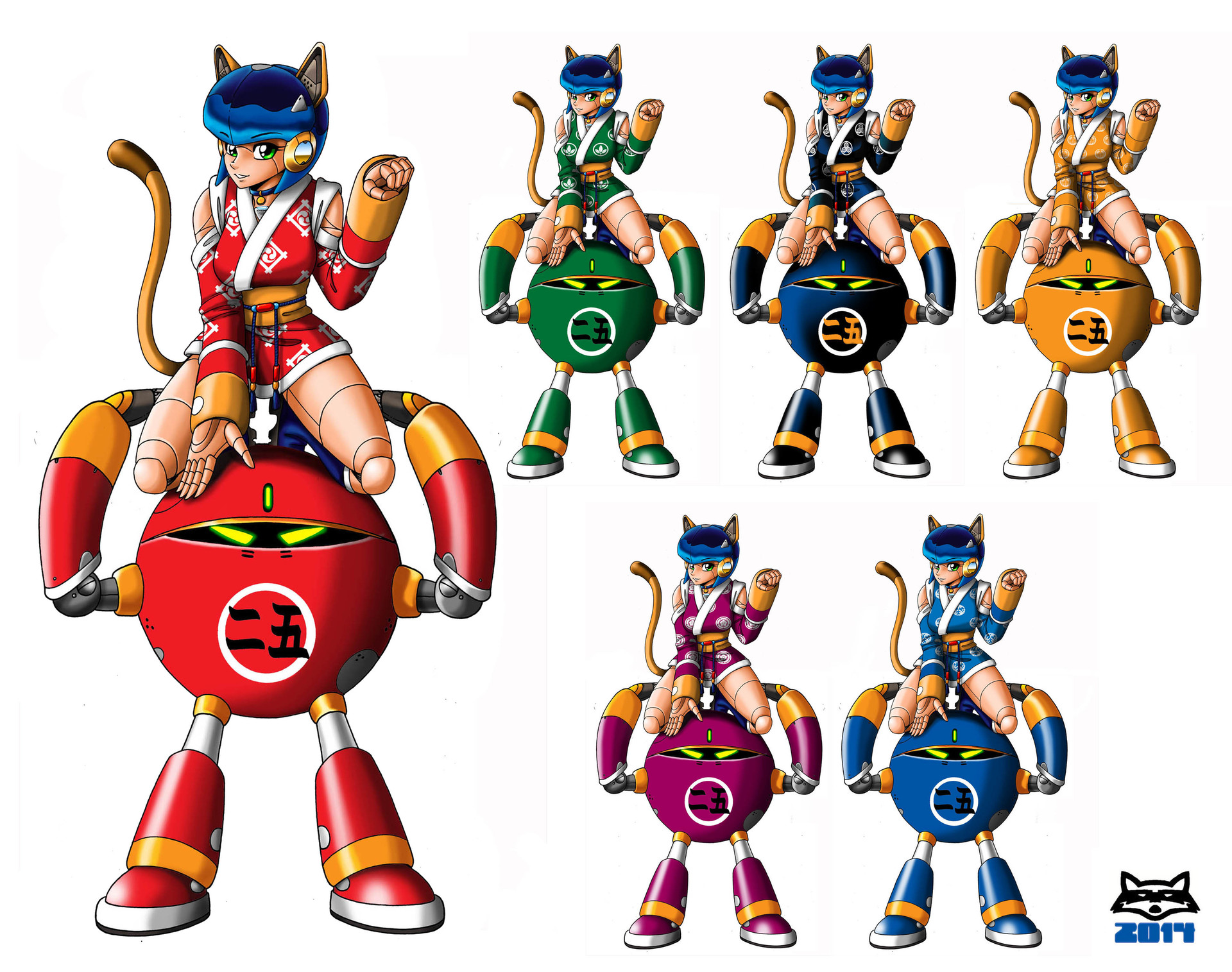 ArtStation - A-Kon 25 Staff Badge art with color variants