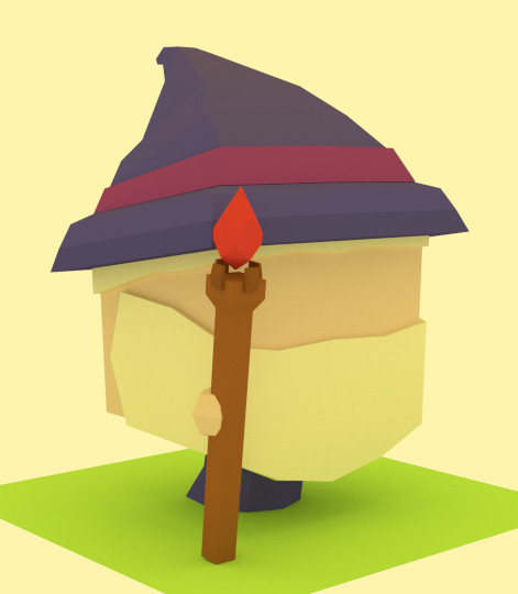 ArtStation - Low Poly Wizard