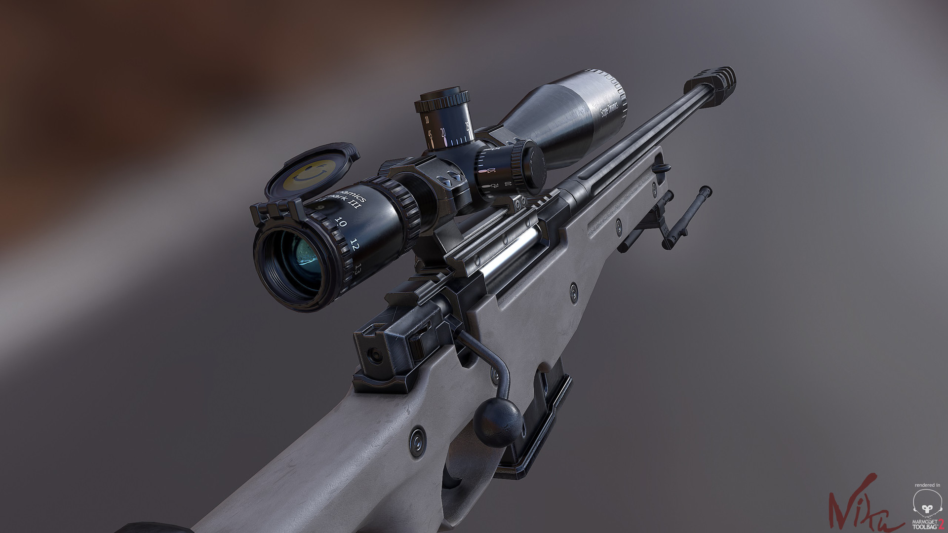 ArtStation - L96 Sniper rifle