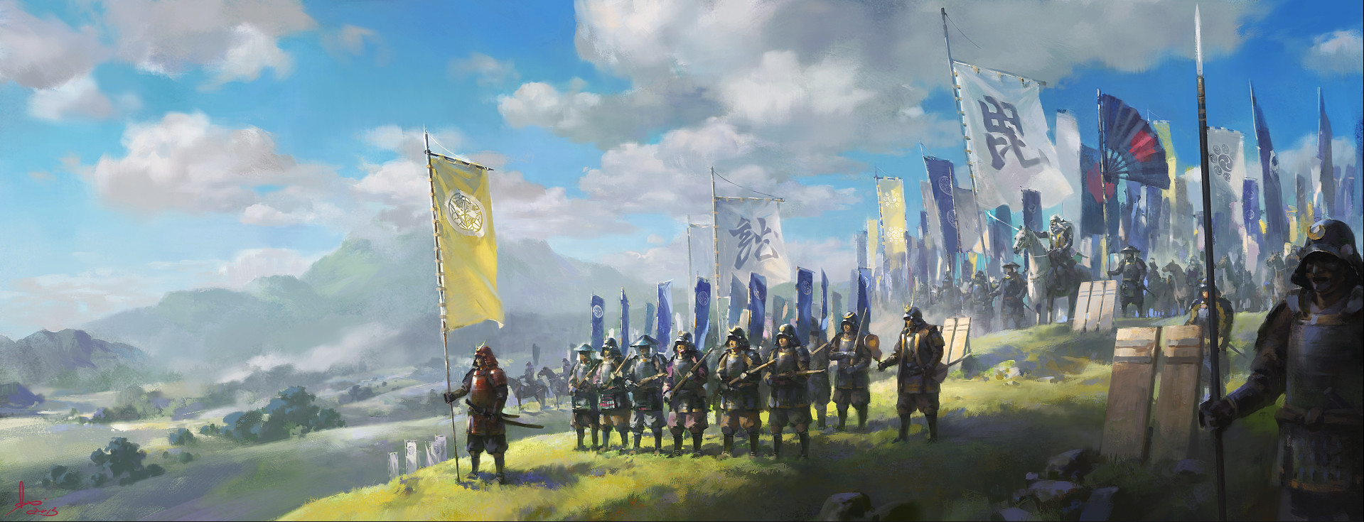 ArtStation - The battle array of Uesugi Kenshin