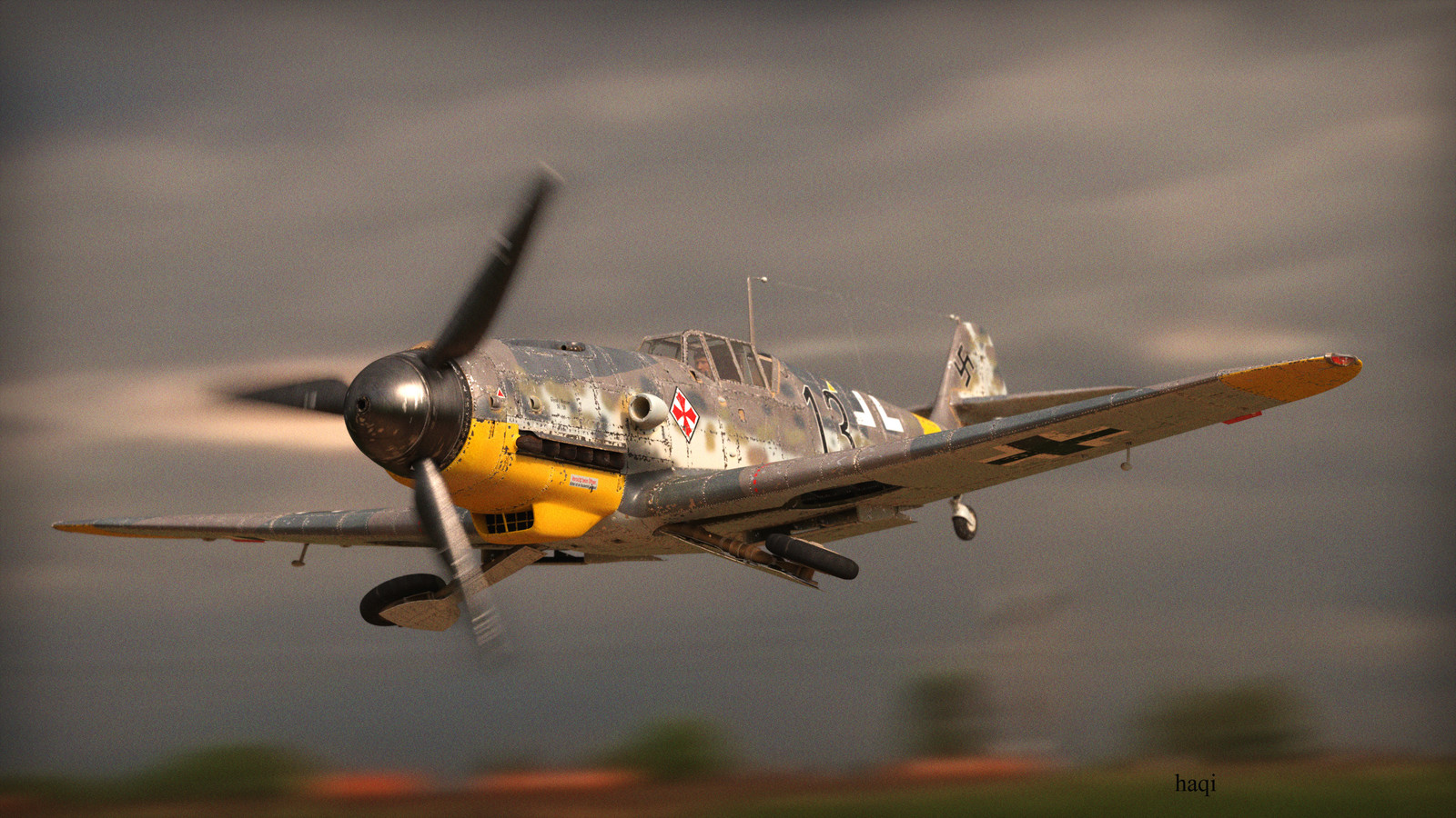 Ahmad Hafidh Alam - bf 109 G-2, flown by Gunther Rall