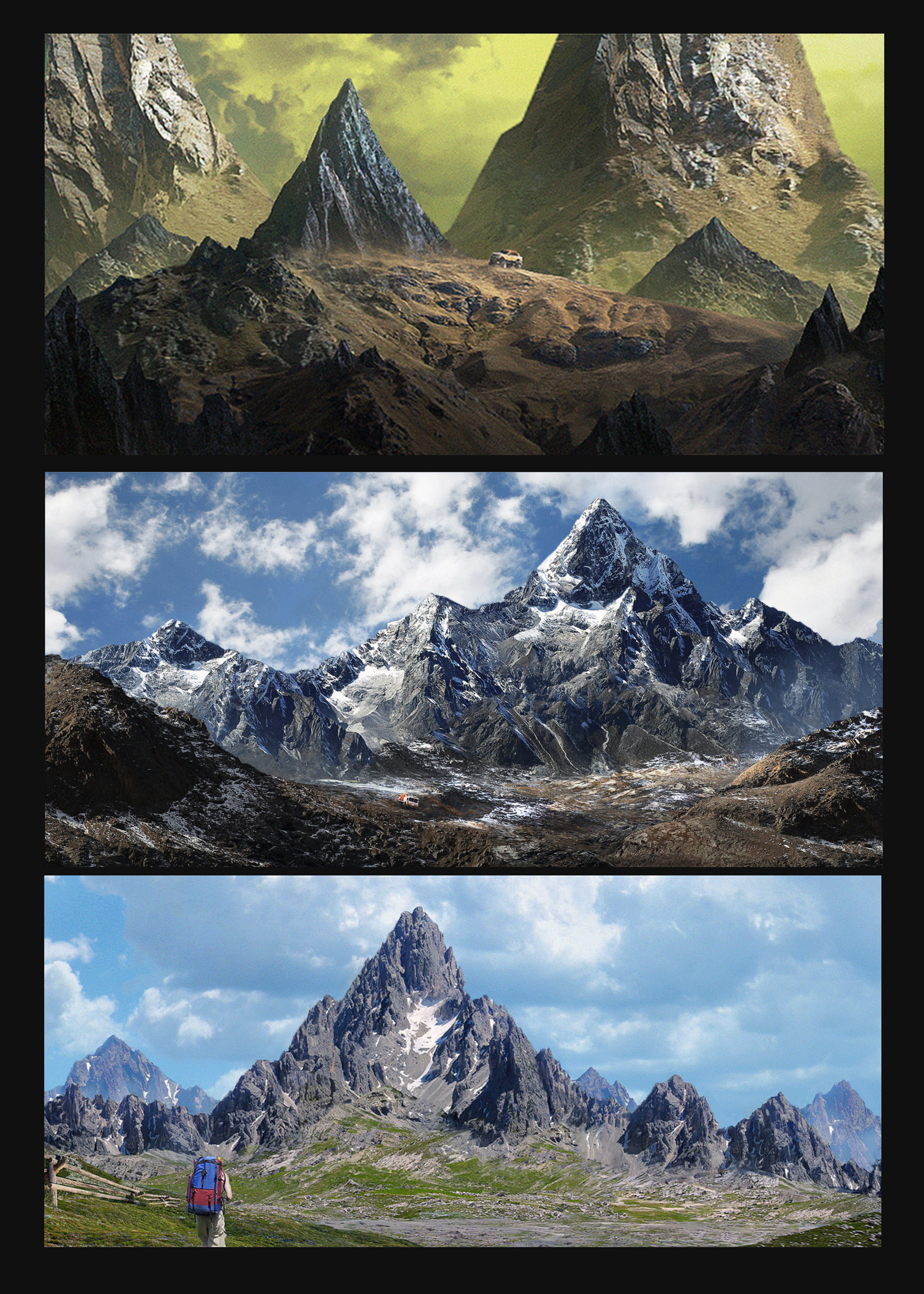 ArtStation - Rough matte painting practice