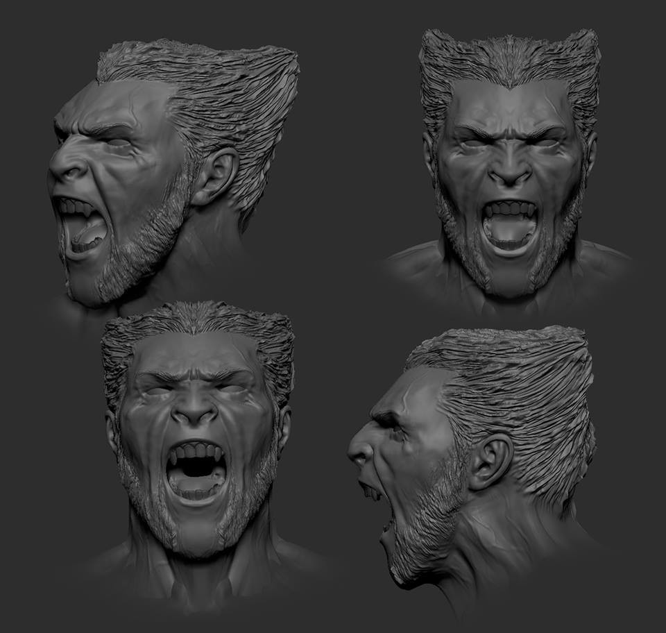 ArtStation - Head_Logan_Wolverine