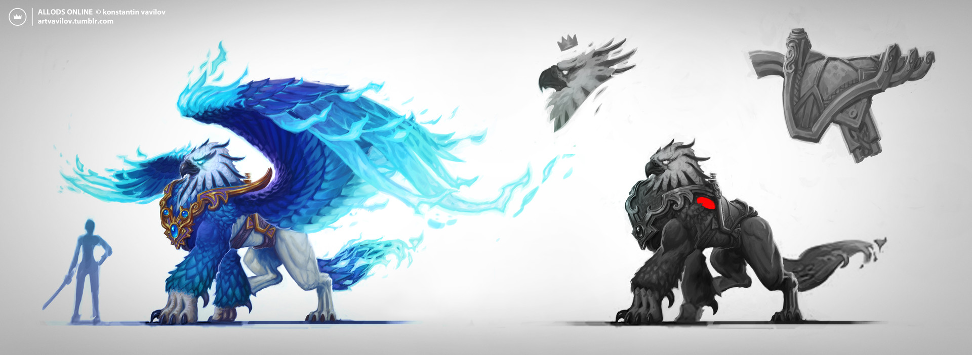 ArtStation - Gryphon (mount)