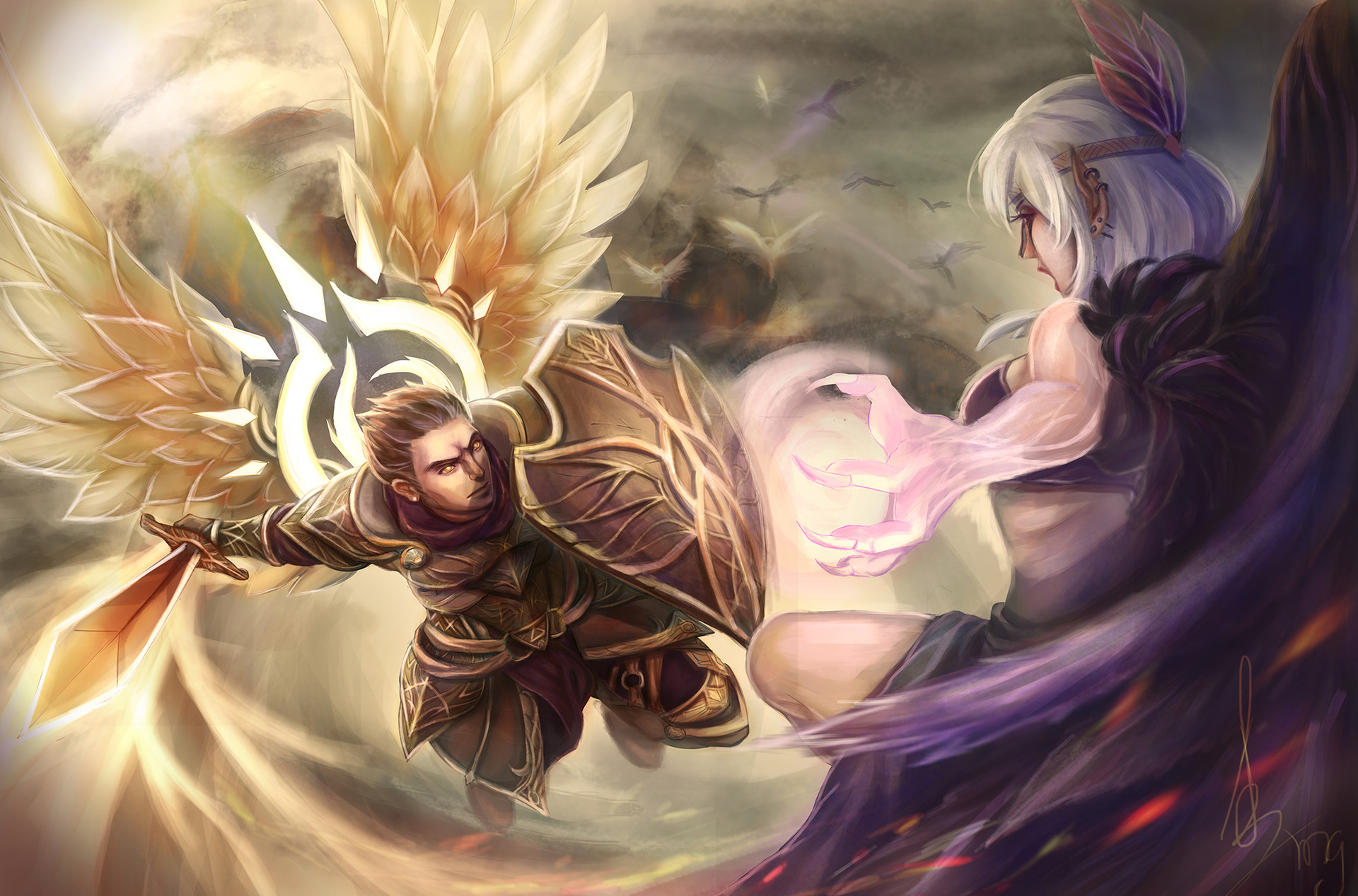 ArtStation - Sky battle