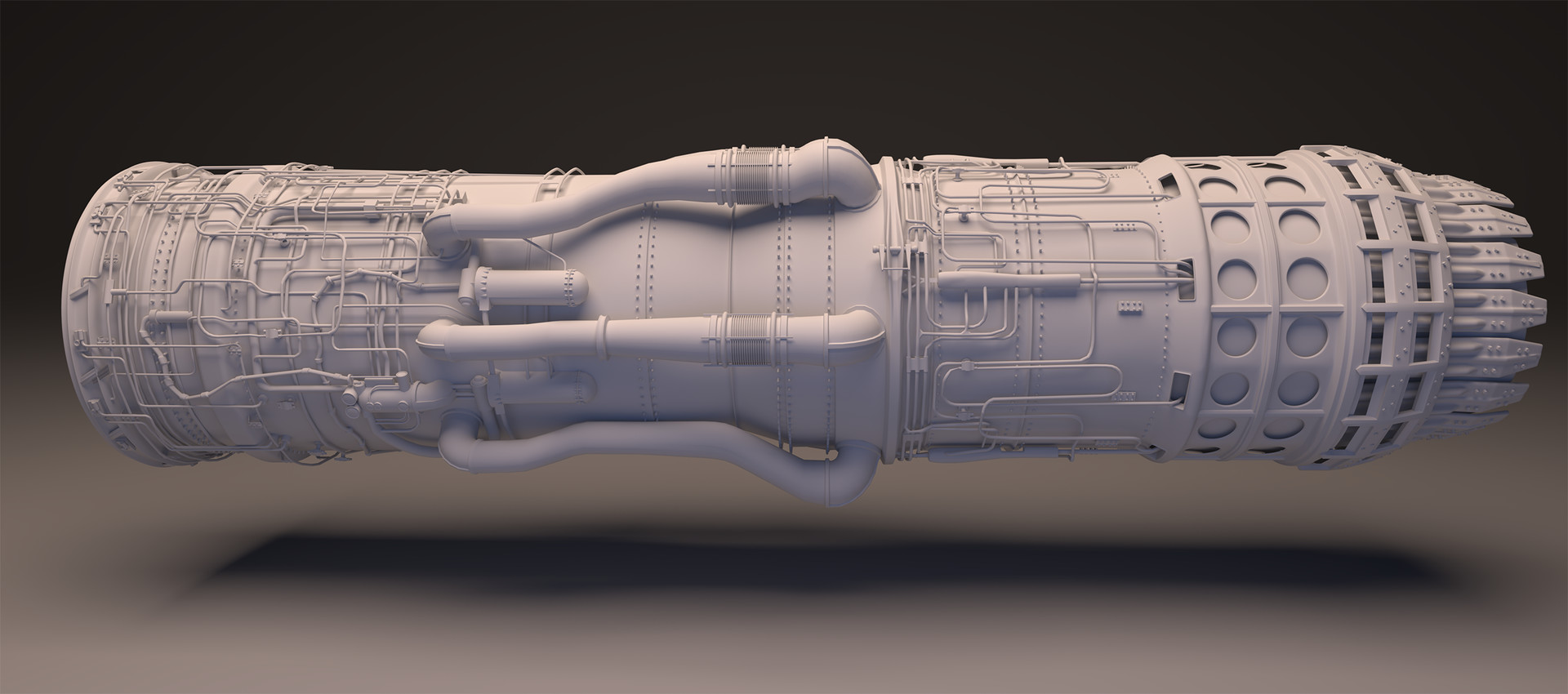 ArtStation - High Poly Jet Engine - WIP
