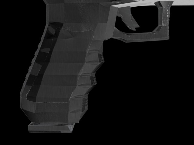 Justin Gregoire - Glock 17 render and texture, needs work.