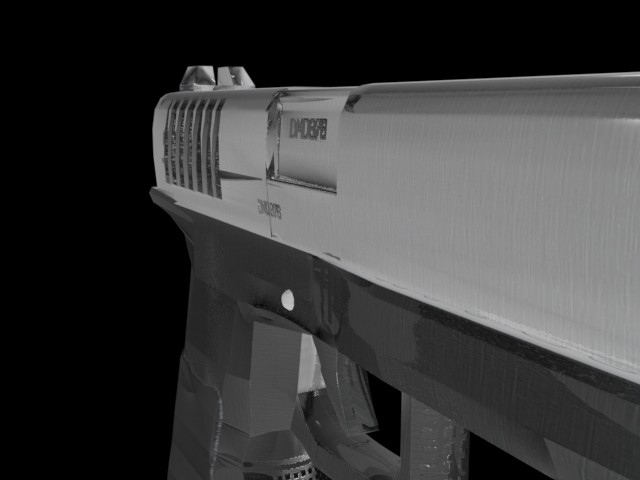 Justin Gregoire - Glock 17 render and texture, needs work.