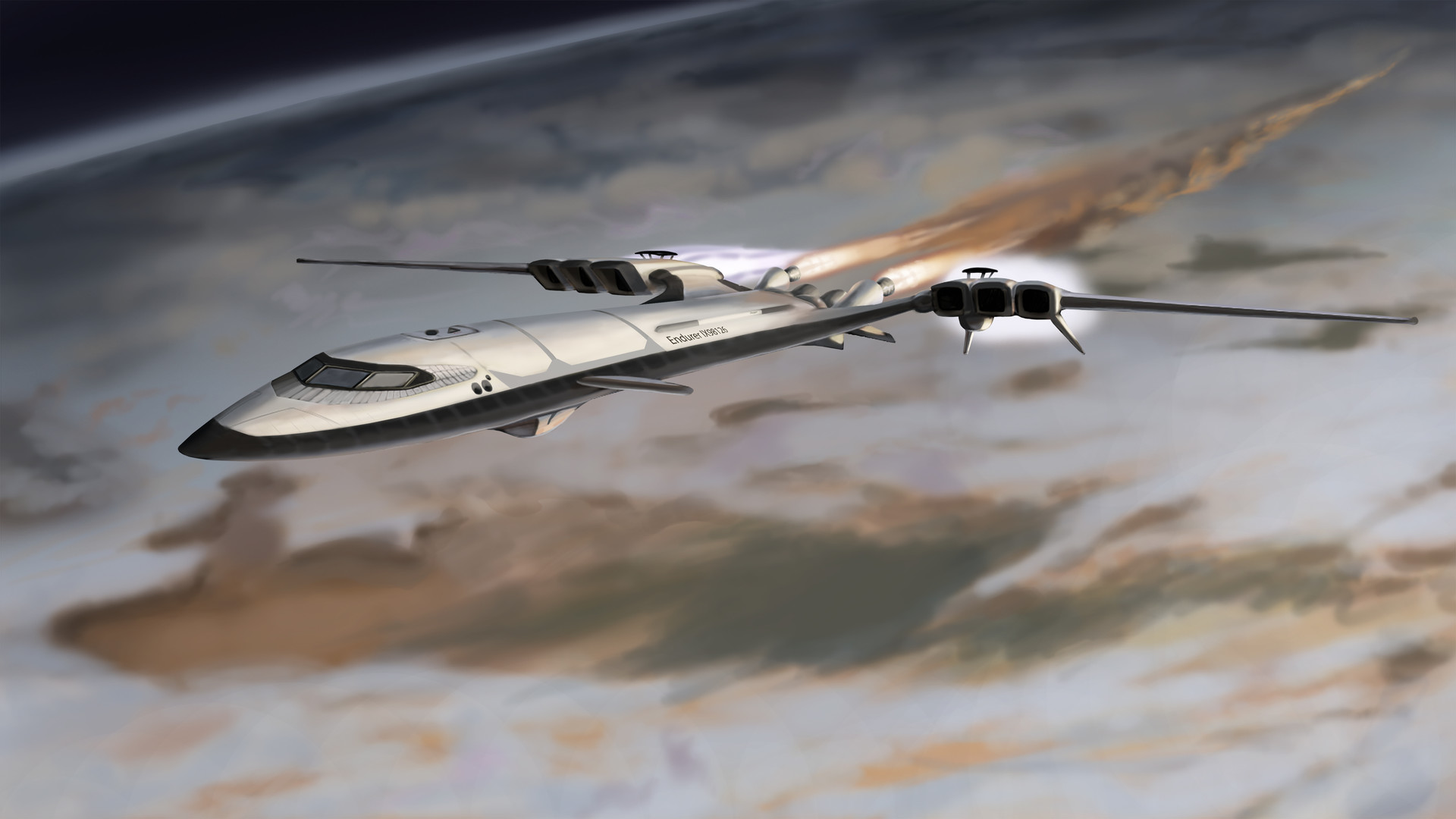 ArtStation - Space Plane Ascent