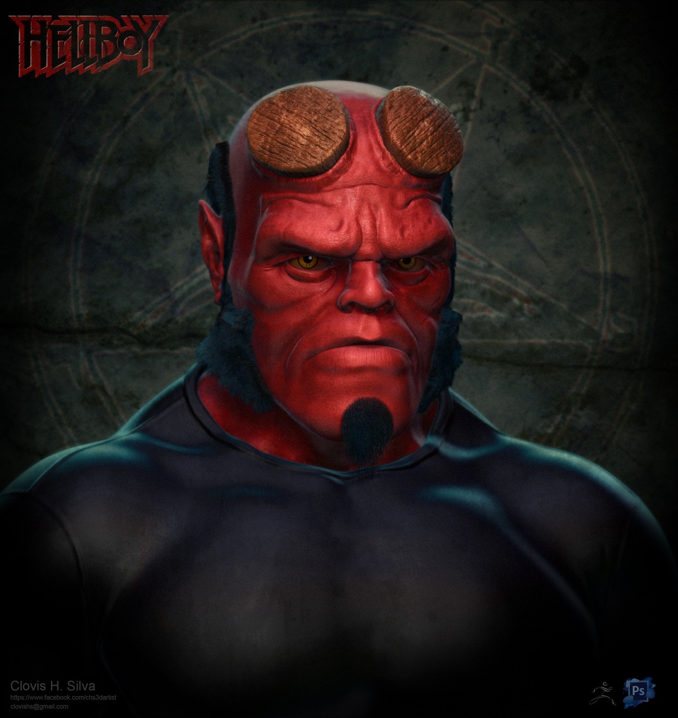 ArtStation - HellBoy Bust