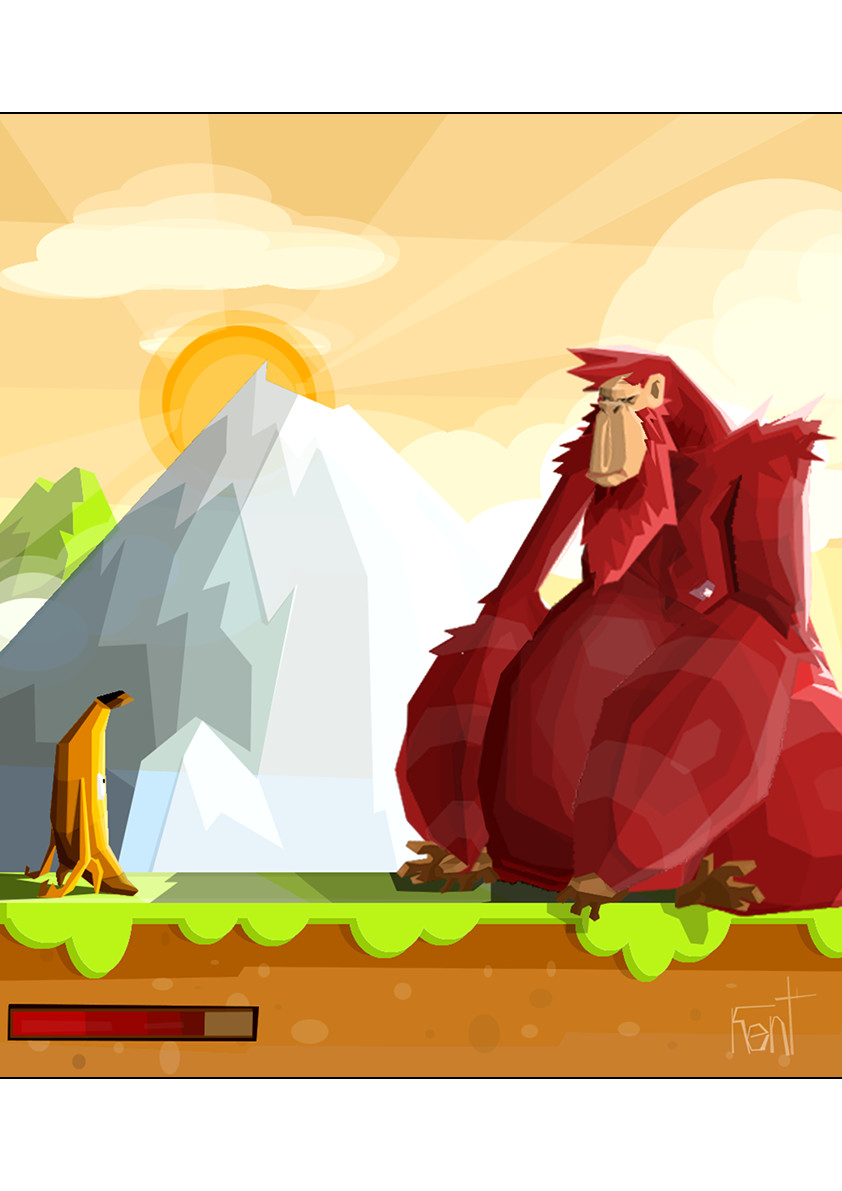 ArtStation - banana fight