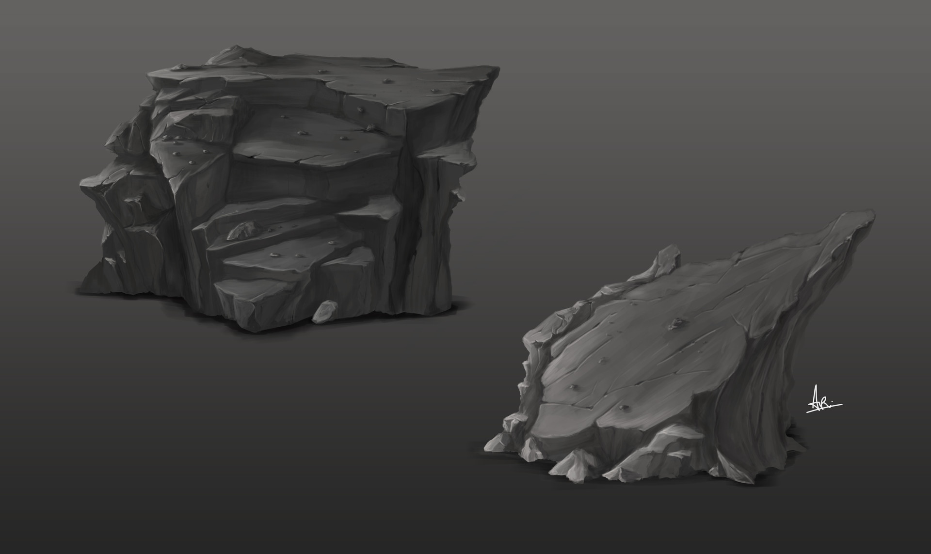 ArtStation - Rock Studies
