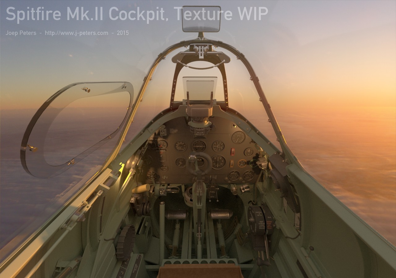 ArtStation - Spitfire Mk.II cockpit