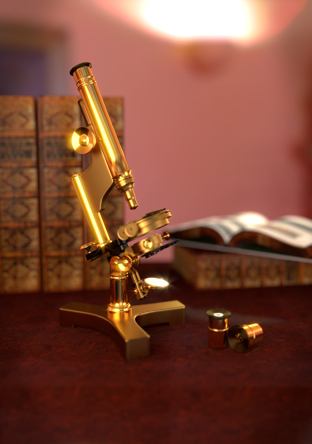 ArtStation - Brass Microscope