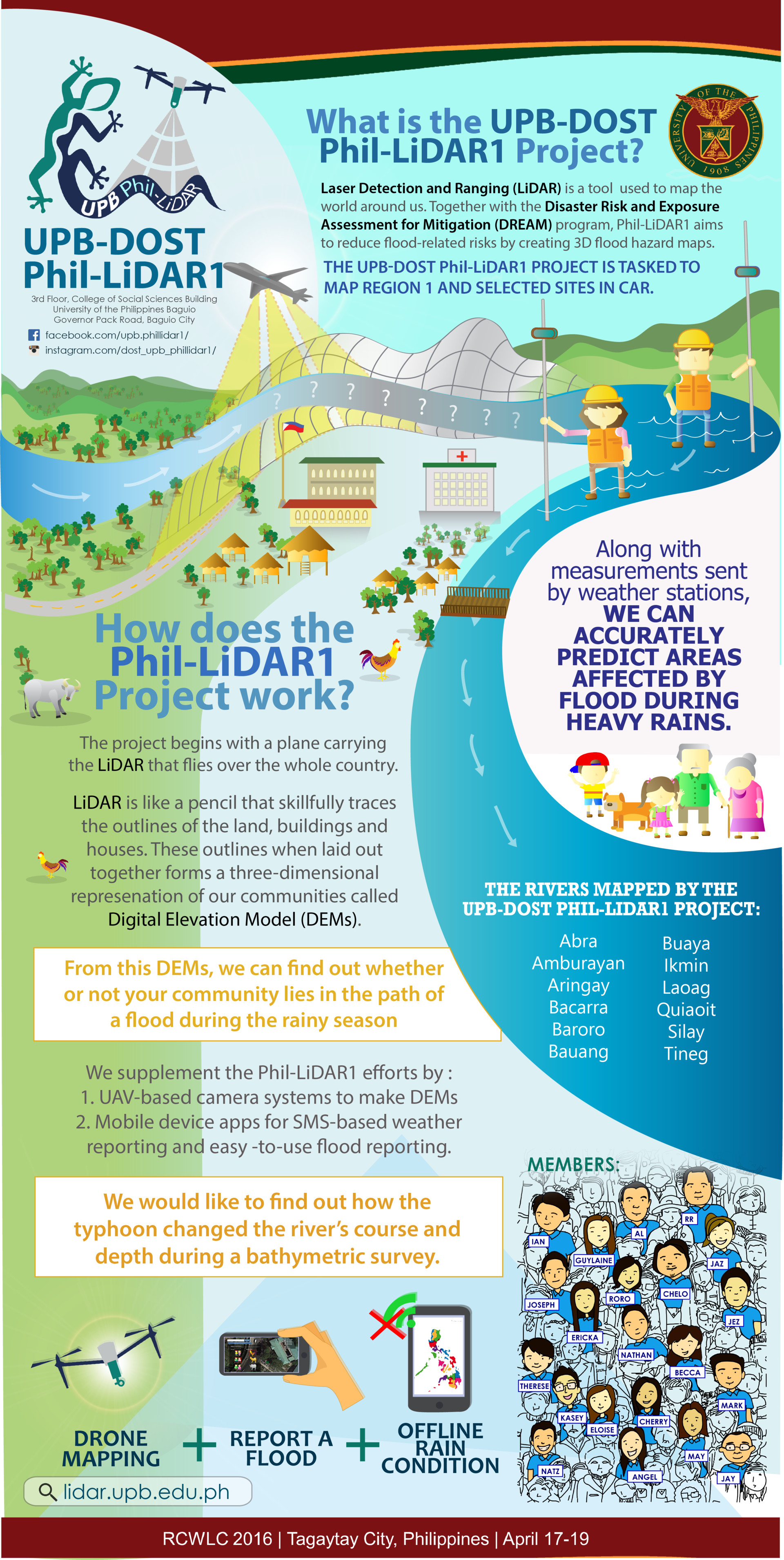Ericka Picar - UPB-DOST Phil LiDAR1 3-fold brochure & poster