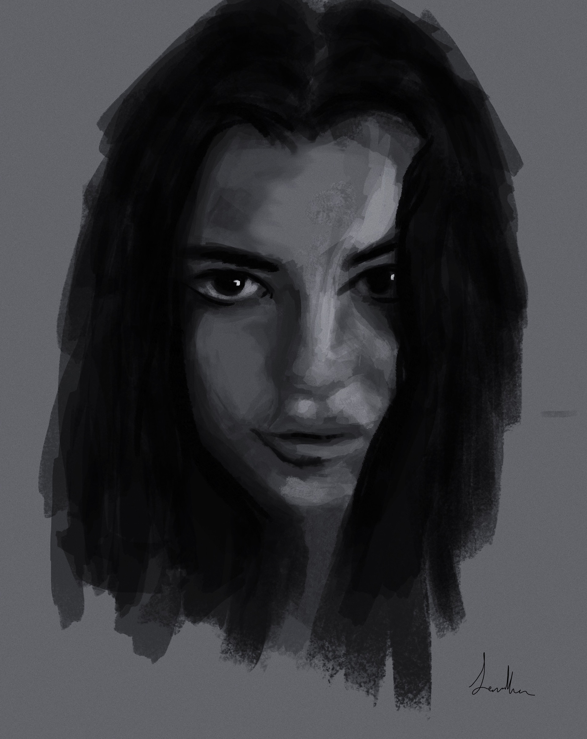ArtStation - Emily Ratajkowski Sketch