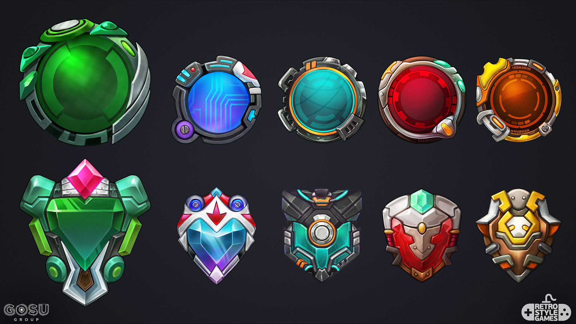 RetroStyle Games - Chrono Strike - Icons for Fighting Game