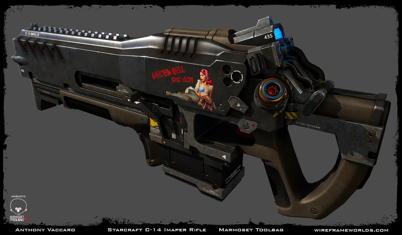 Anthony Vaccaro - Starcraft 2 C-14 Impaler Rifle Fan Art