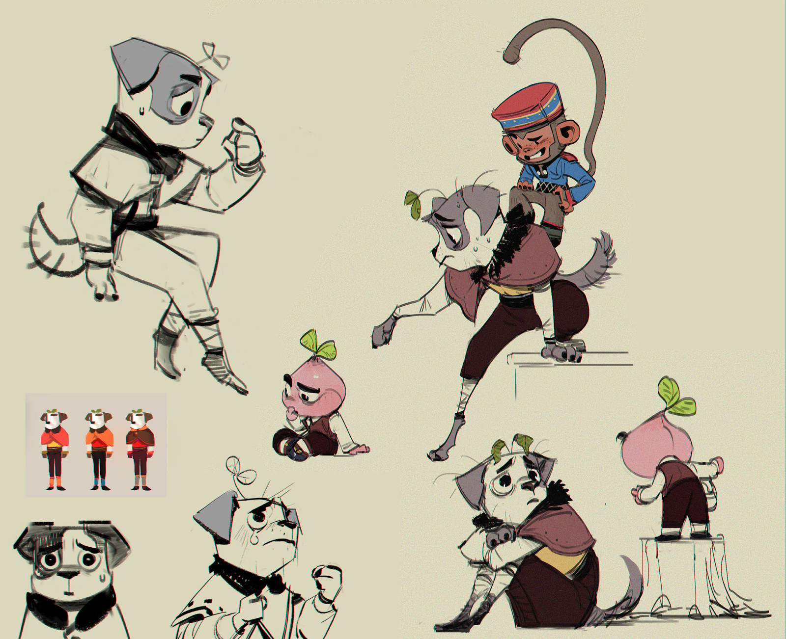 ArtStation - Poika_ Drawing, B/W, Color