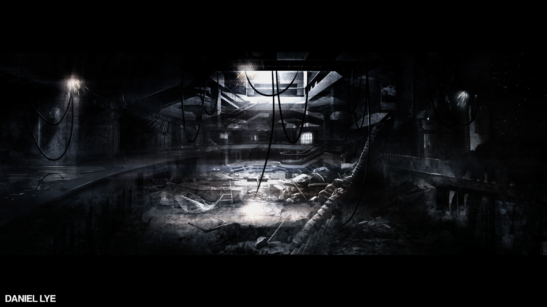 ArtStation - Post-Apocalyptic Mall Concept