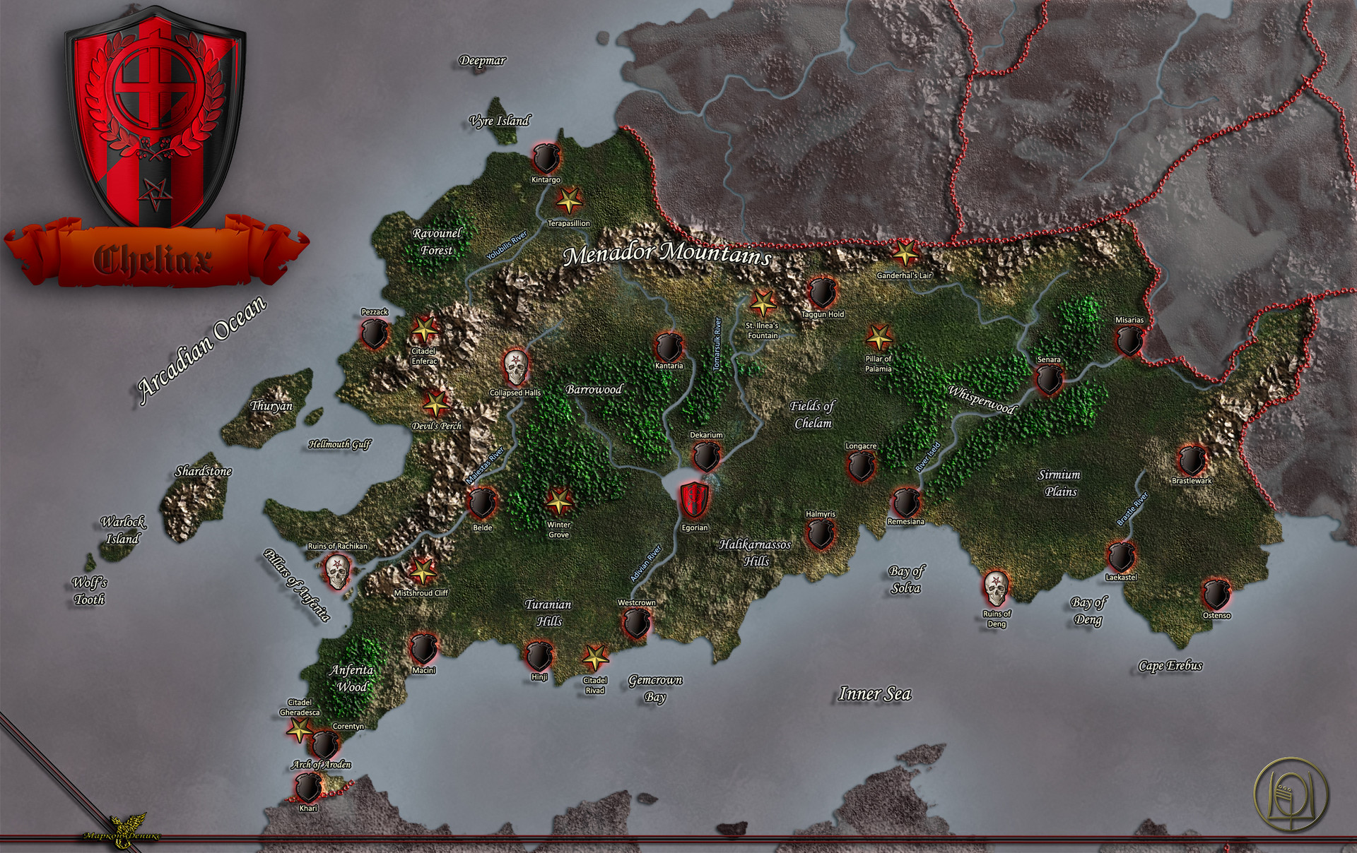 ArtStation - Cheliax map