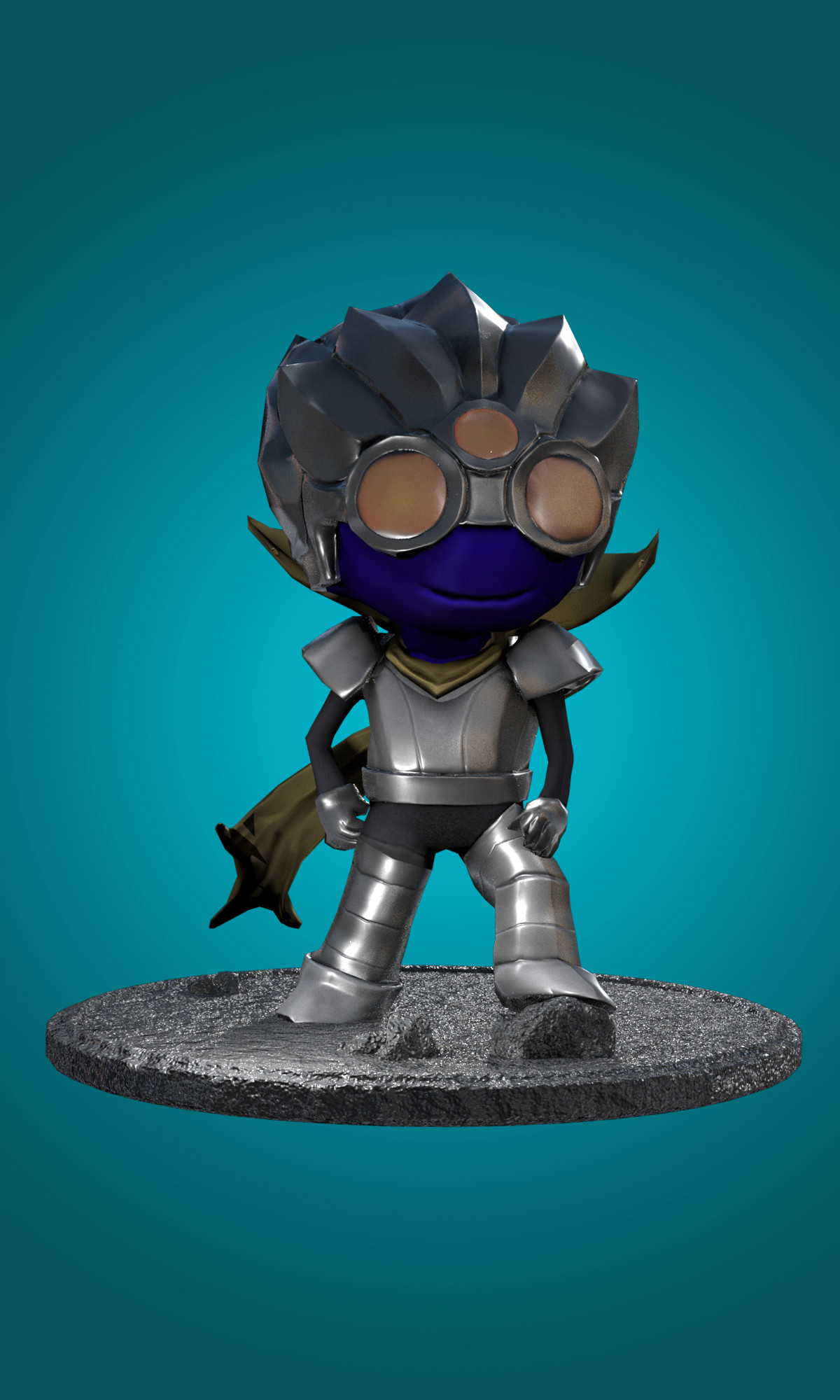 ArtStation - Mini Warrior - Low Poly