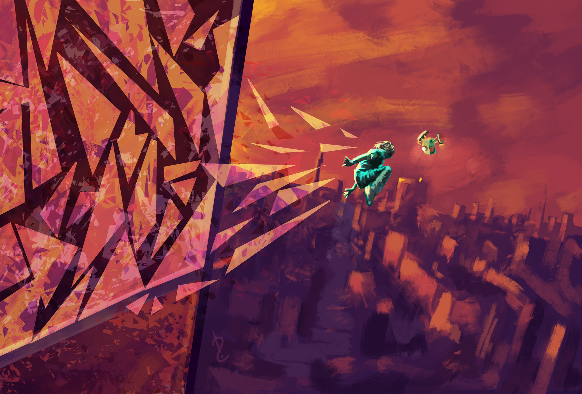 ArtStation - Jump through the window