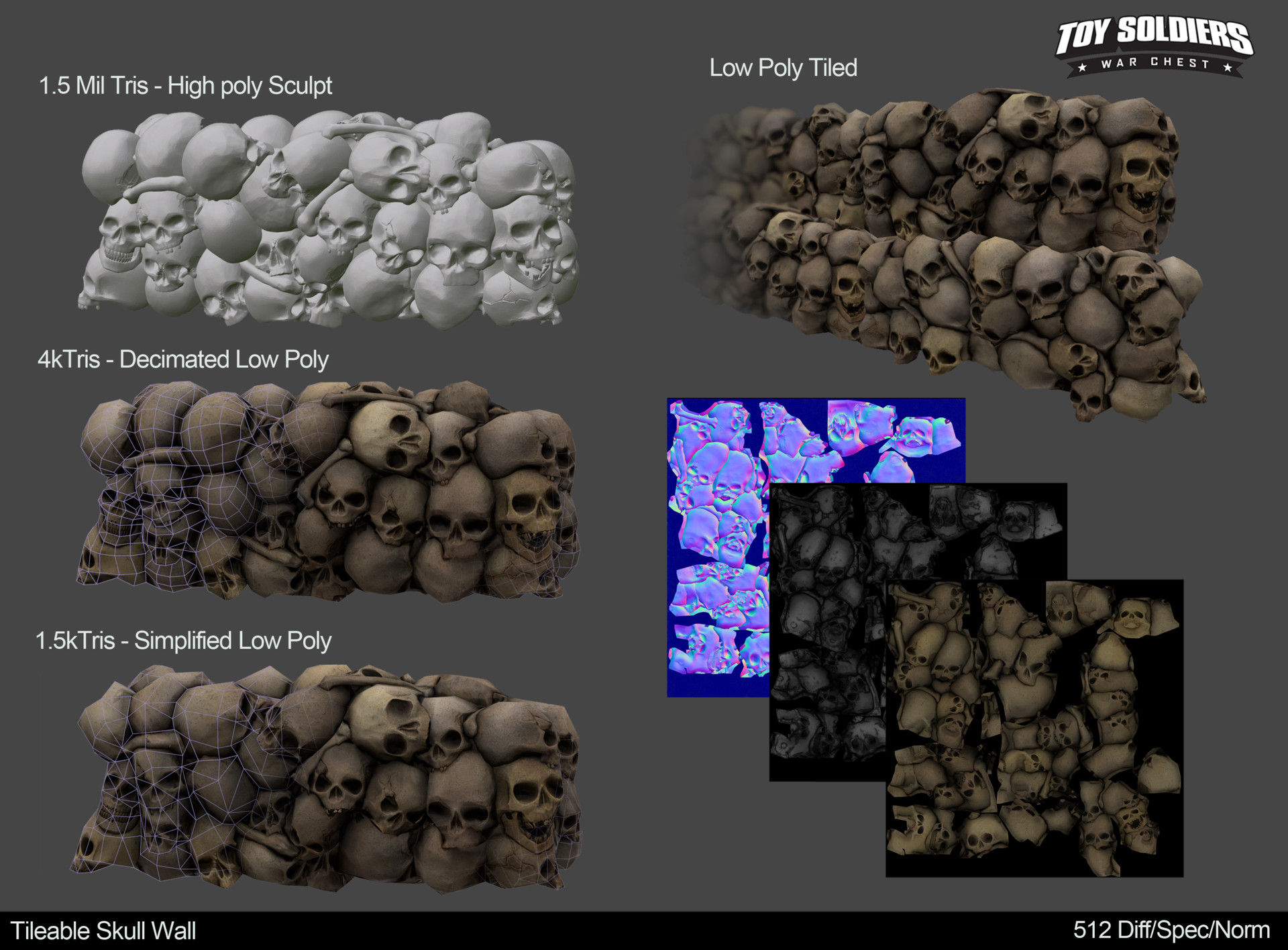 ArtStation - Skull Wall