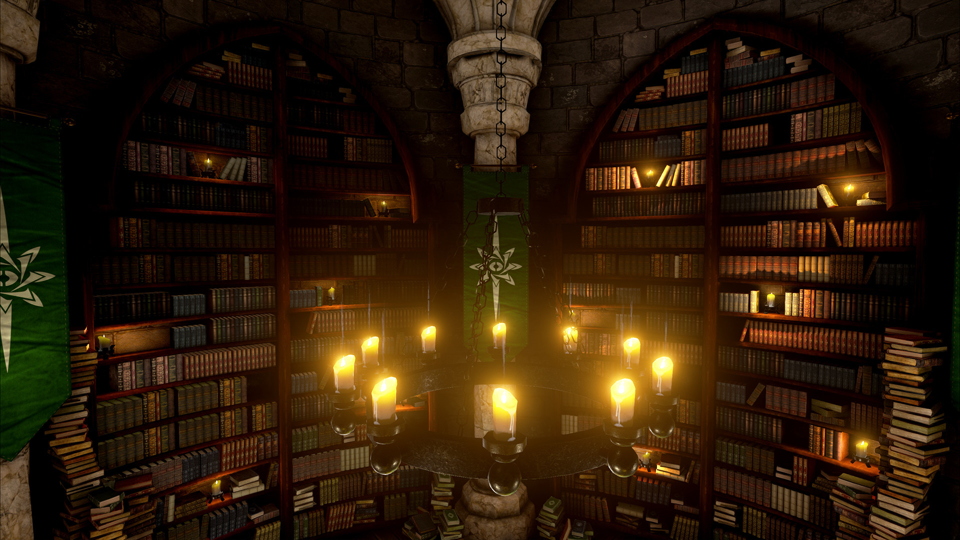 Fantasy Library Art
