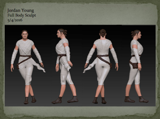 ArtStation - Rey Full Body Sculpt