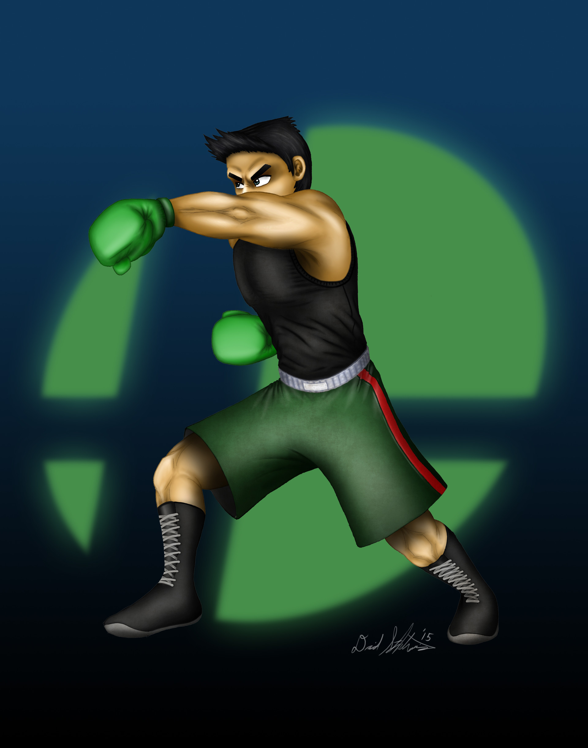 how to draw little mac from super smash bros