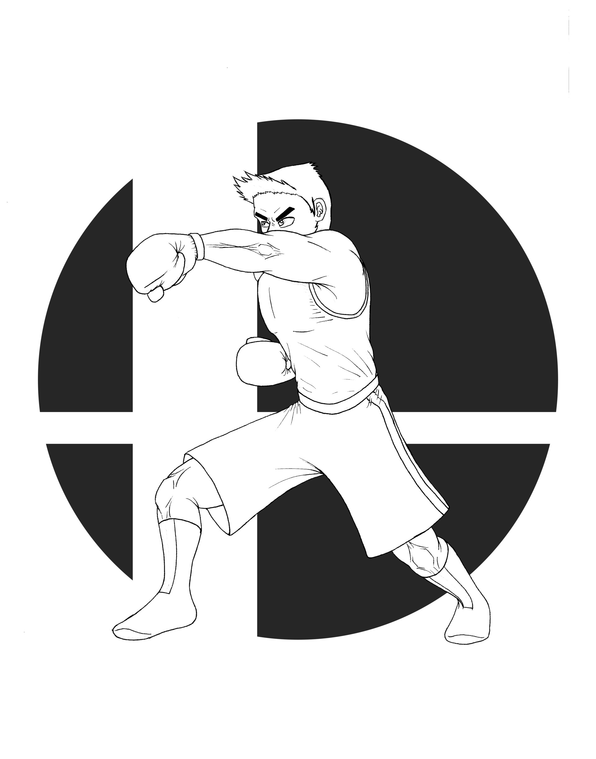 little mac coloring pages