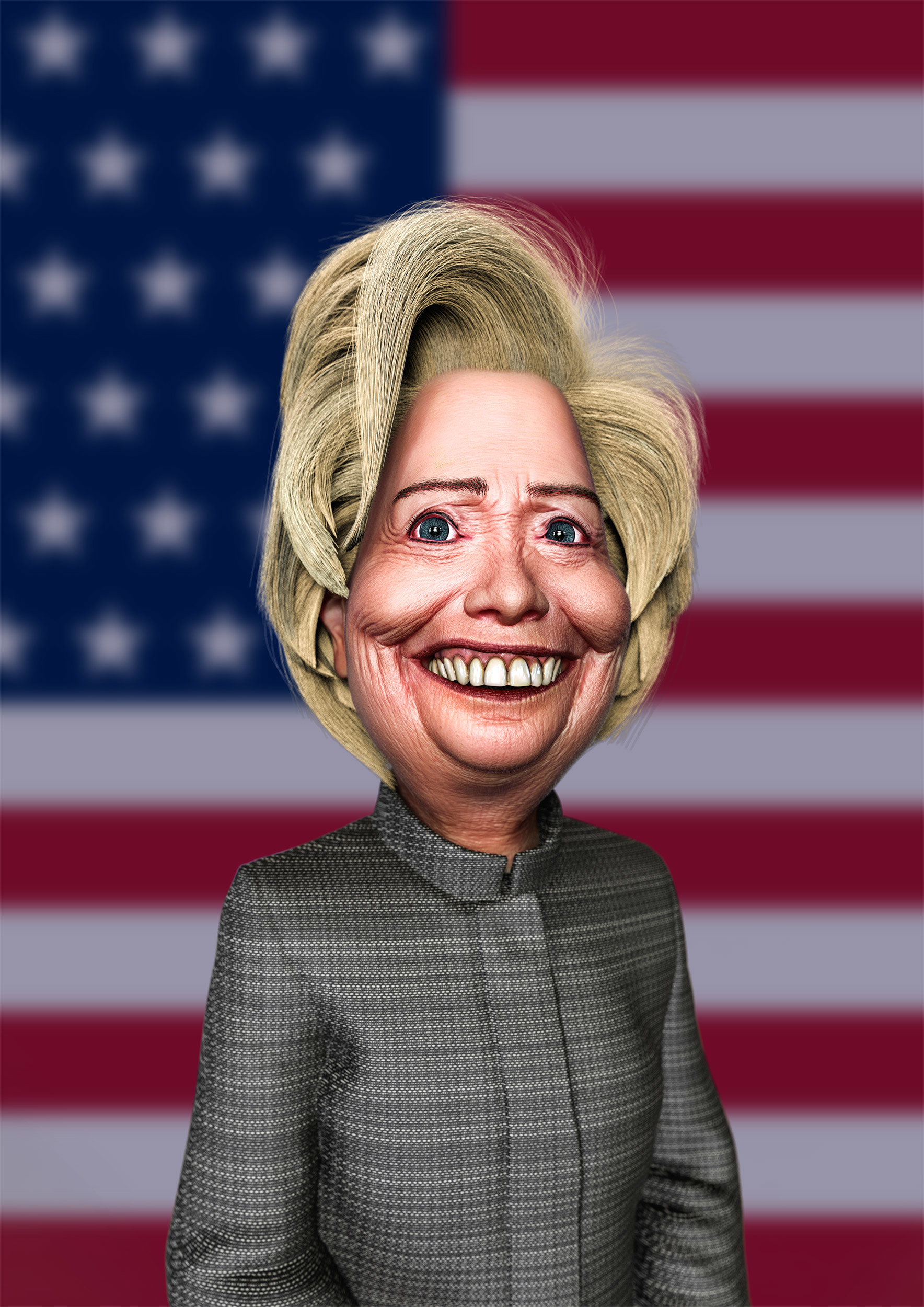 Hillary Clinton Caricature
