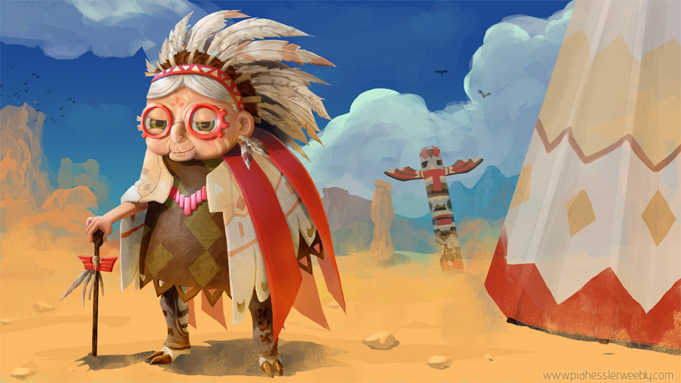ArtStation - Native granny