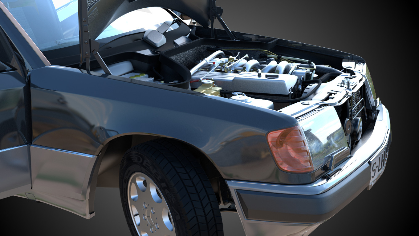 Zbyszek W124 - Mercedes-Benz W124 300D 3D model X1992 black