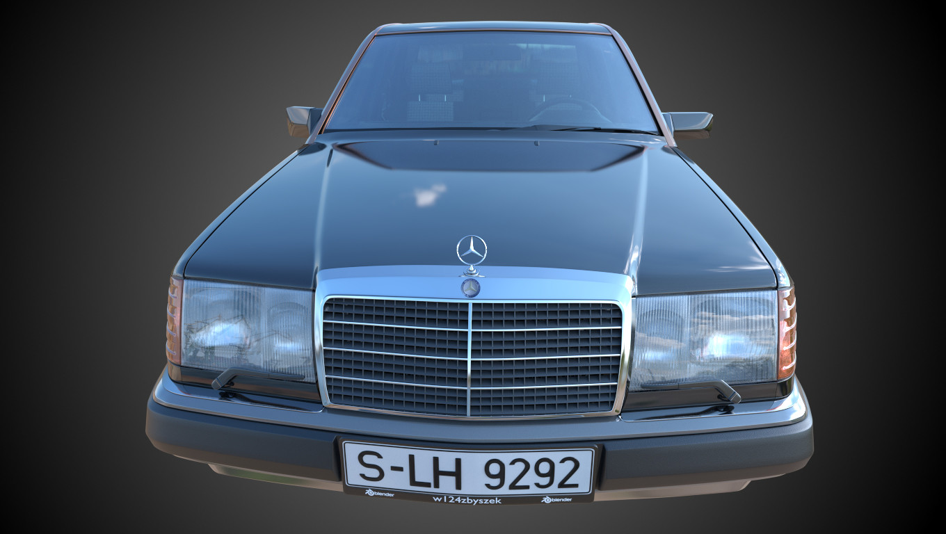 Zbyszek W124 - Mercedes-Benz W124 300D 3D model X1992 black