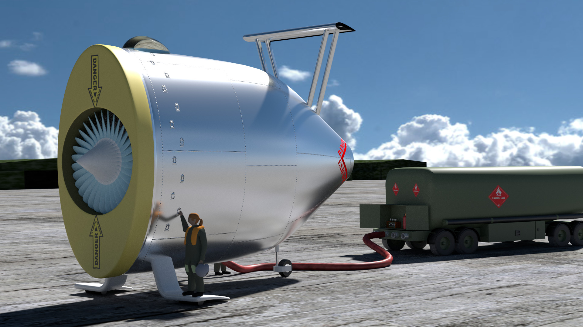 ArtStation - Big Engine Plane