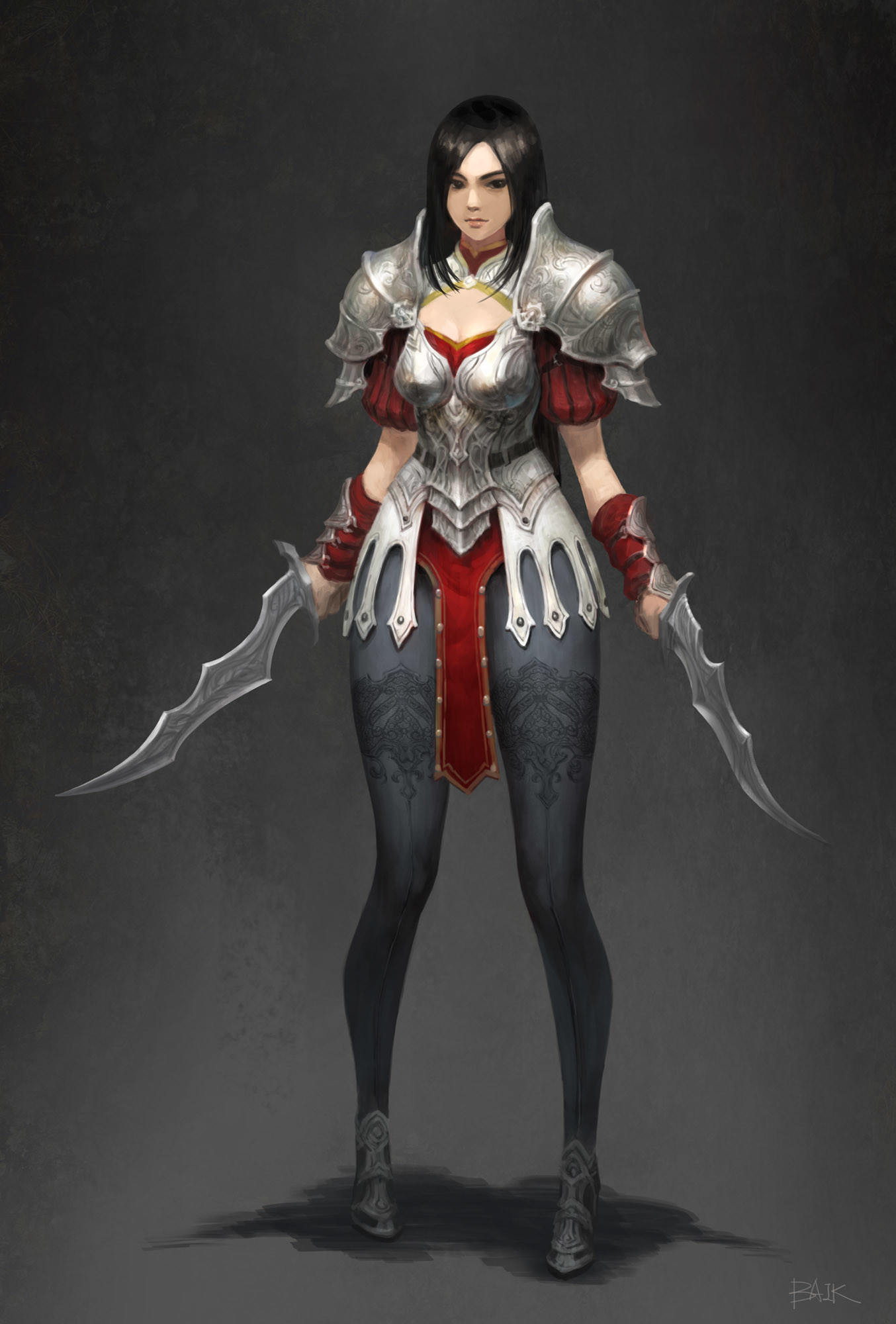 ArtStation - dual blade girl