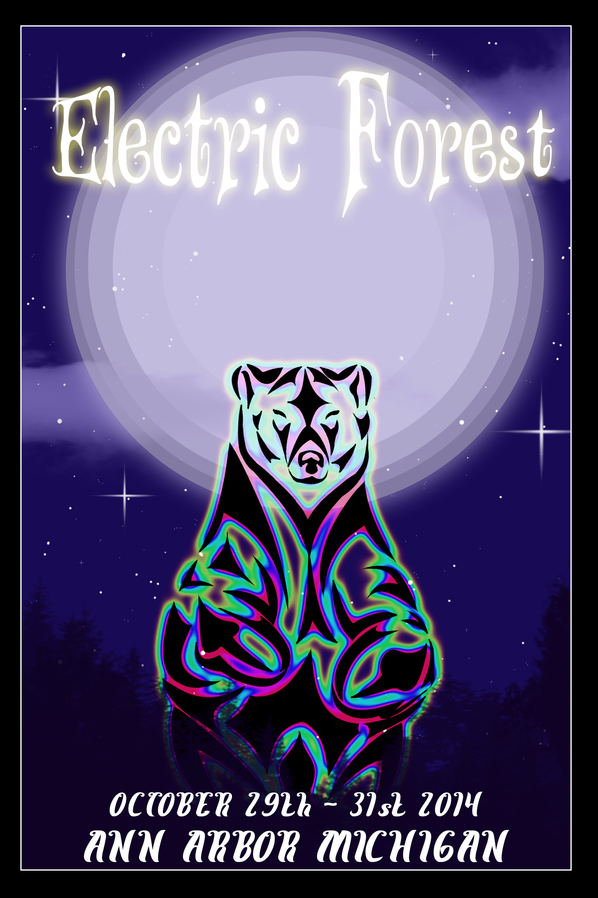 ArtStation - Electric Forest Poster