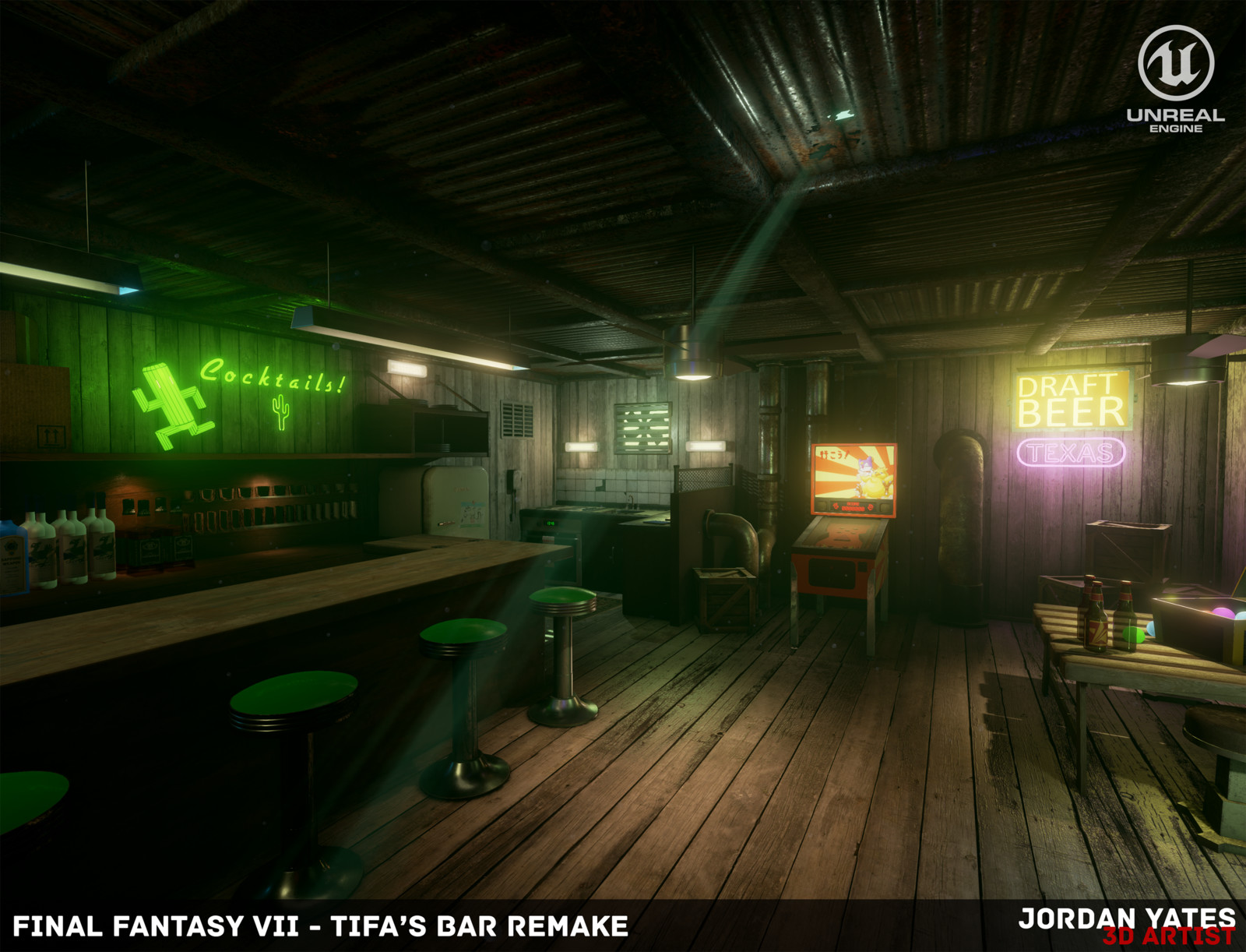 Jordan Yates - [Unreal Engine] Final Fantasy VII - Tifa's Bar Remake