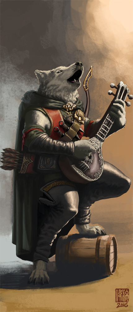 ArtStation - Wulfen Bard