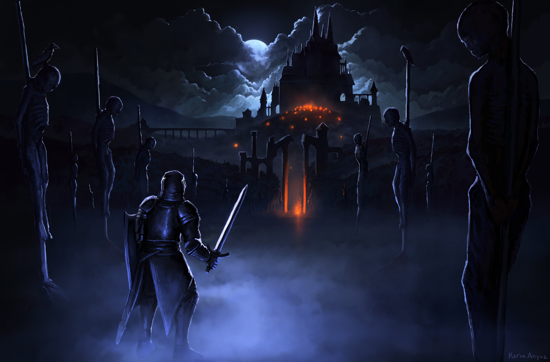 ArtStation - Burning Witches Light My Way