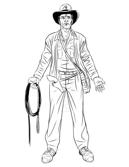 indiana jones coloring sheets